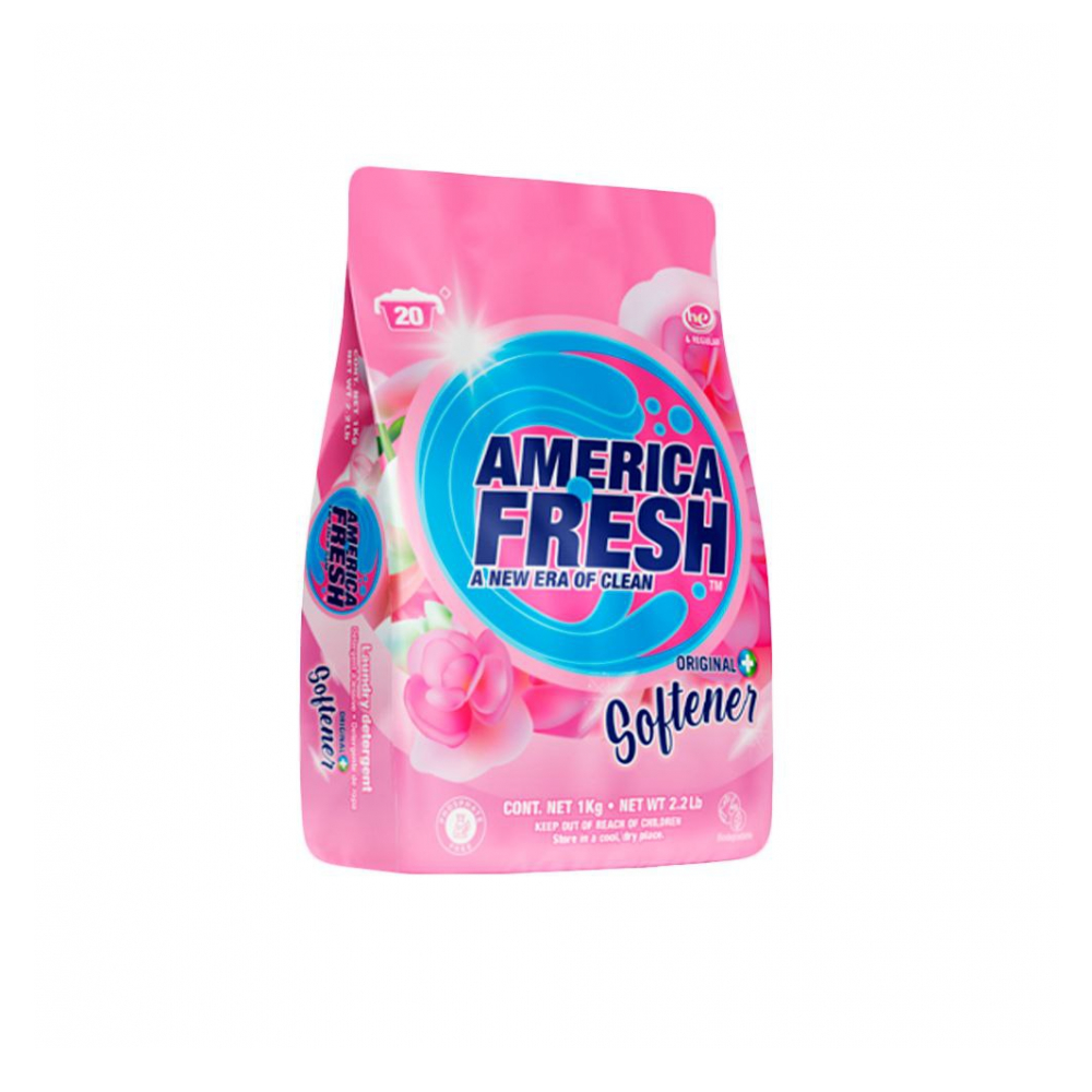 Detergente en polvo original con suavizante America Fresh - Envios ...