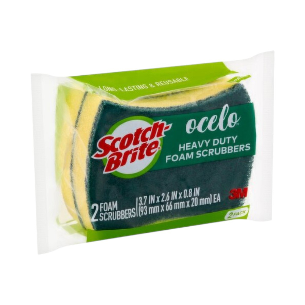 Estropajos de espuma de alta resistencia Ocelo Scoth-Brite (2 u ...