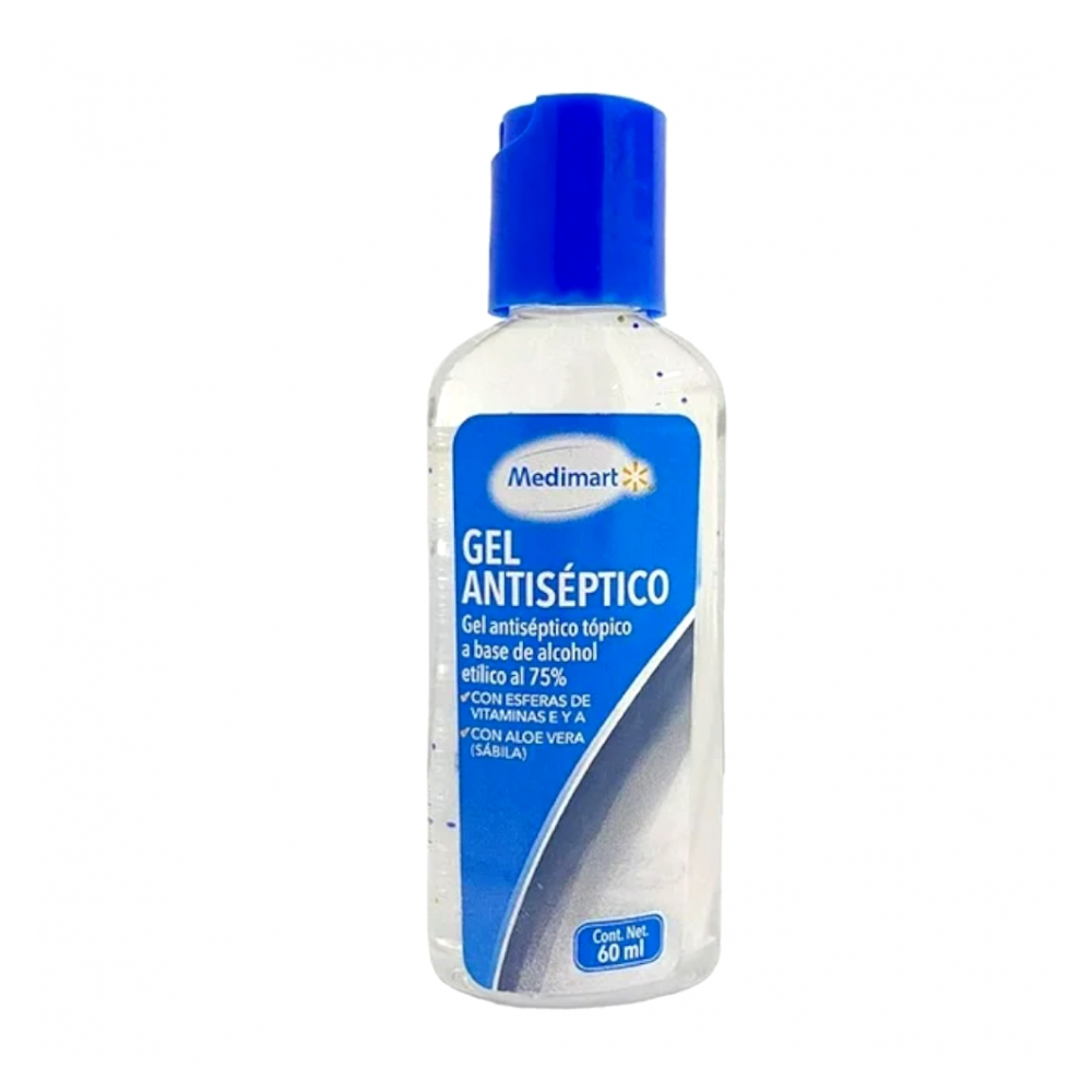 Gel antiséptico tópico a base de alcohol etílico al 75% Medimart (60 ml ...