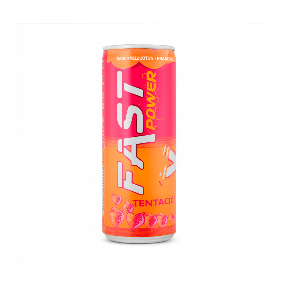 Bebida energizante sabor melocotón y frambuesa Fast Power Extreme (250 ...